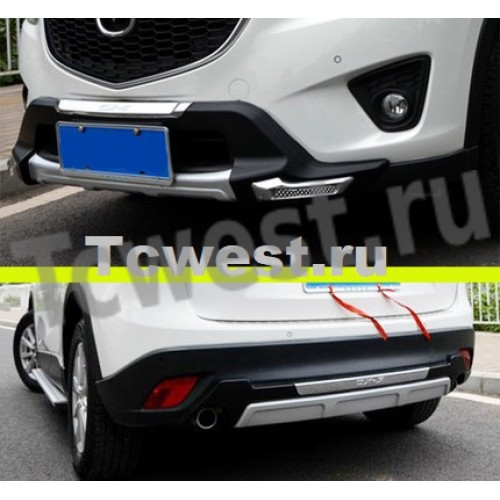 Купить накладки переднего и заднего бампера для MAZDA СХ-5 / МАЗДА СХ5 ...